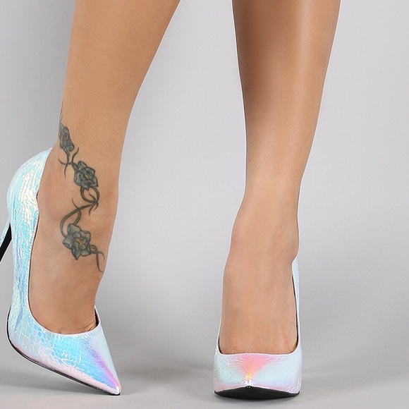 Shoe Republic LA | Shoes | Holographic Heels | Poshmark